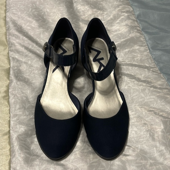 Anne Klein Sport | Shoes | Anne Klein Sport Navy Wedge Heels | Poshmark